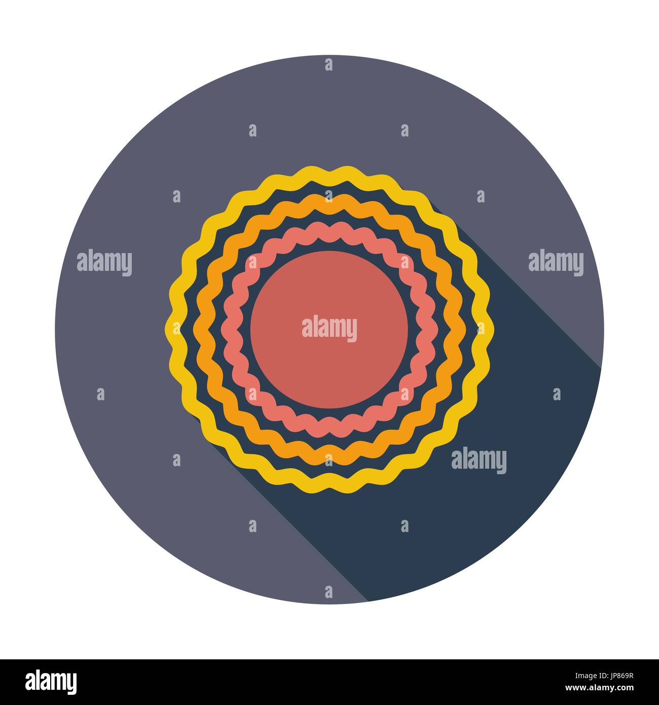 Sun. Single flat color icon. Vector illustration Stock Vector Image ...