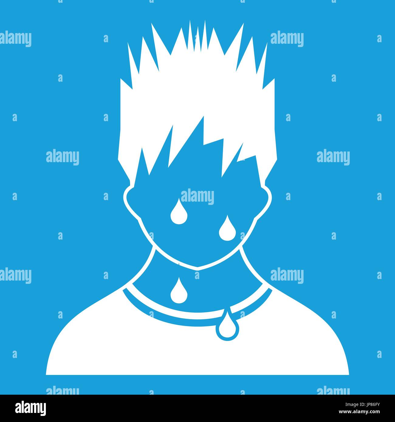 Sweaty face adult Stock Vector Images - Alamy