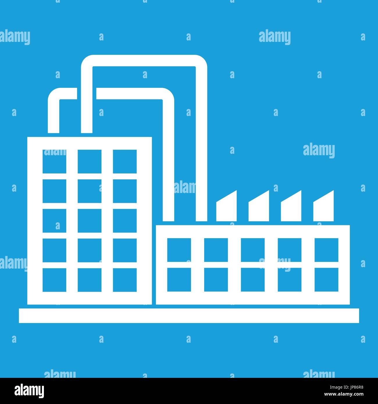 Factory building icon white Stock Vector Image & Art - Alamy