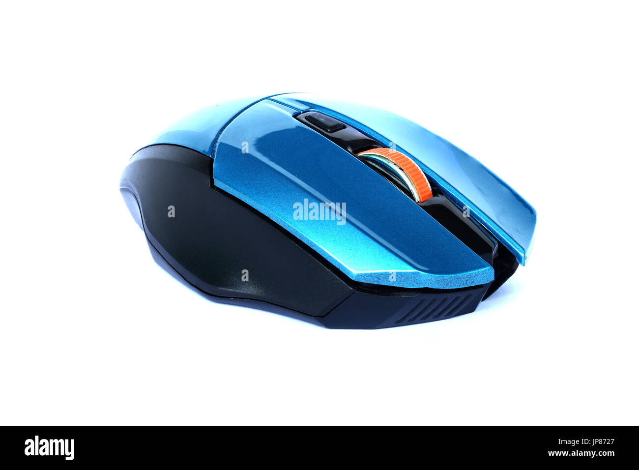 blue computer mouse on isolated Stock Photo - Alamy