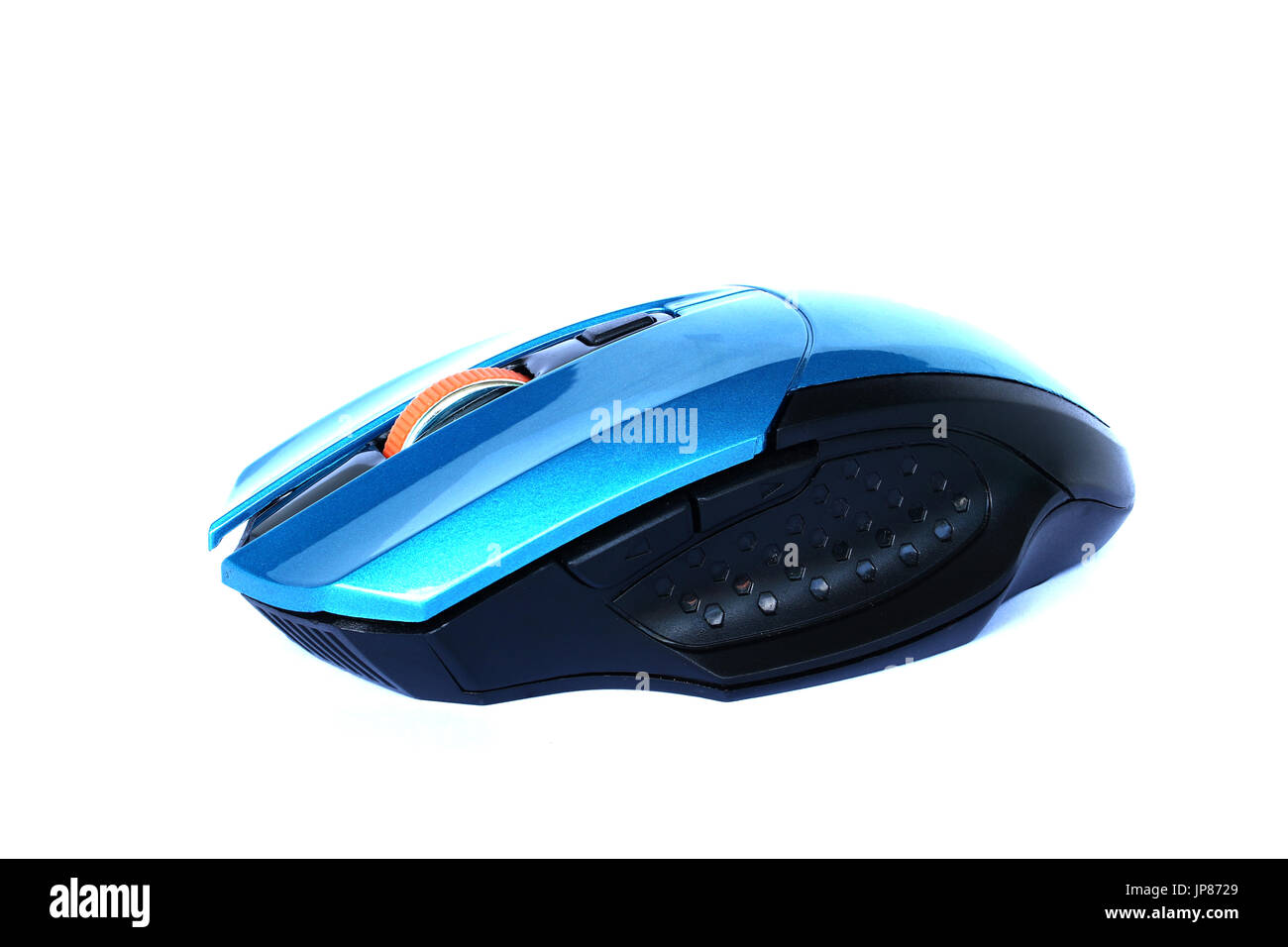 blue computer mouse on isolated Stock Photo - Alamy