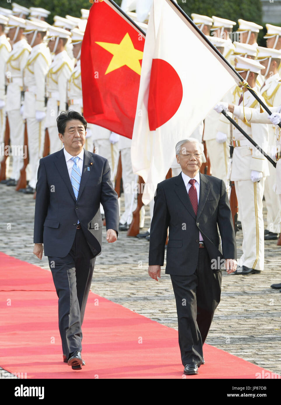 Nguyen Phu Trong (R), general secretary of Vietnam's ruling Communist ...