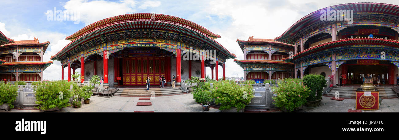 360 panorama of Building in Dragon Temple Kammalawat Temple Stock Photo ...