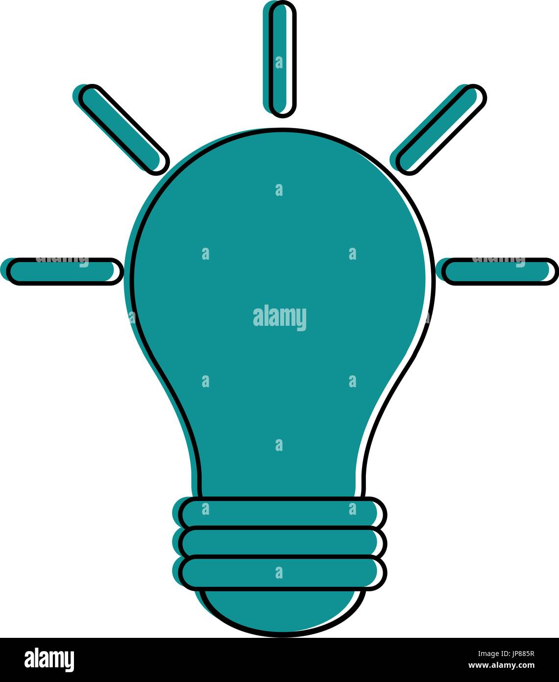 lit lightbulb icon image Stock Vector Image & Art - Alamy