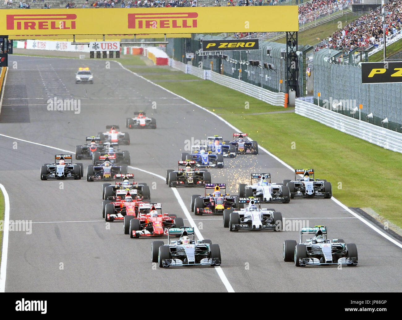 The Japanese Formula One Grand Prix gets under way at the Suzuka ...