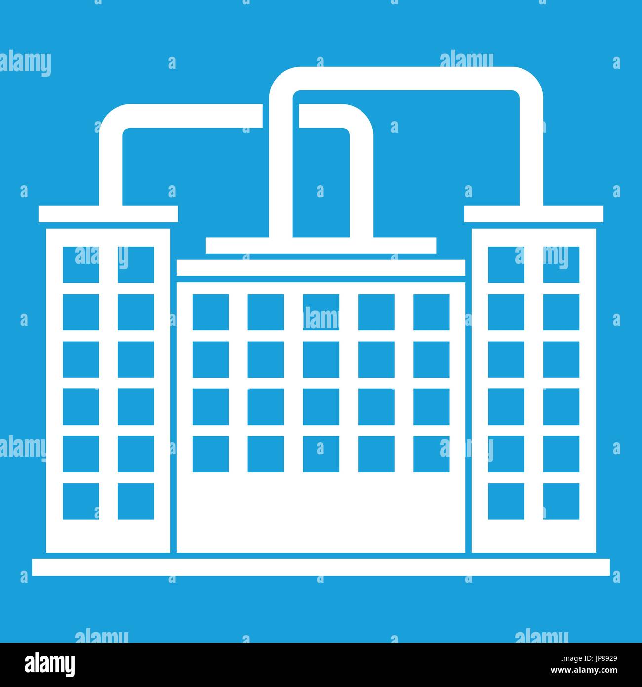 Plant building icon white Stock Vector Image & Art - Alamy