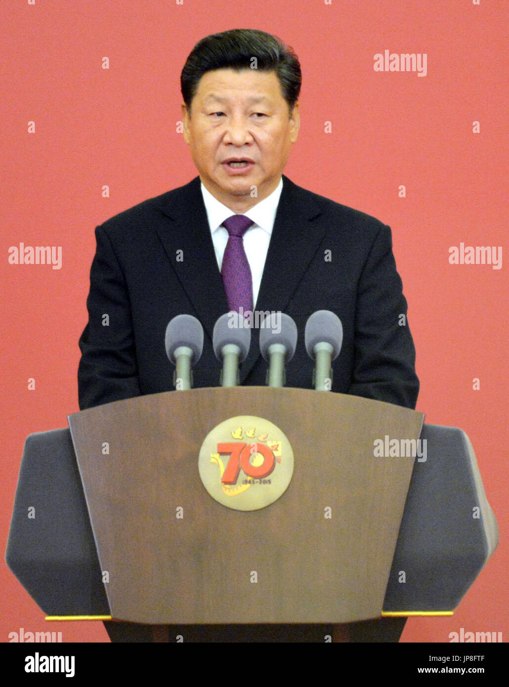 Chinese President Xi Jinping addresses an event at the Great Hall of ...