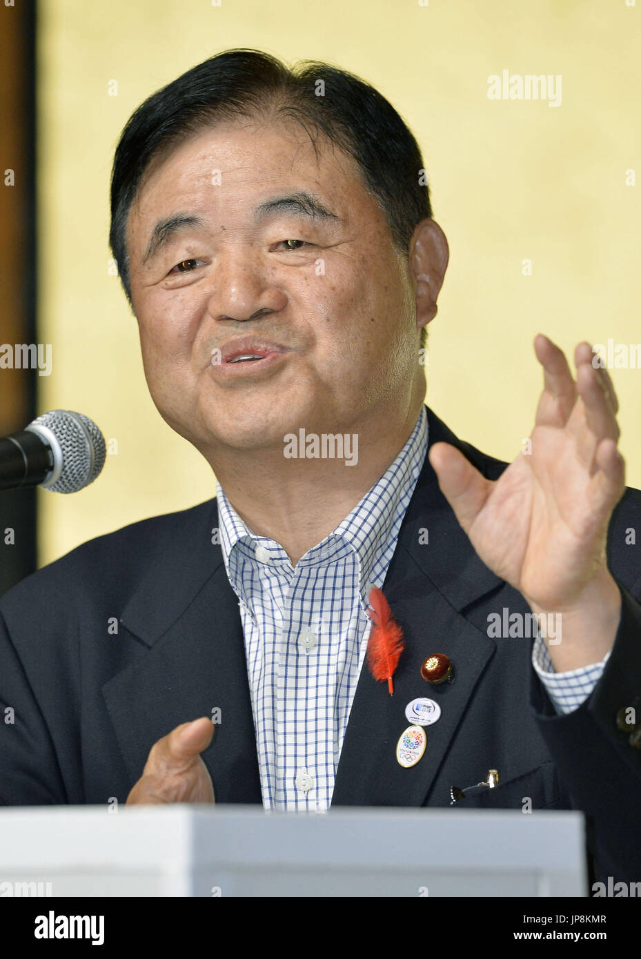 Toshiaki Endo, minister in charge of the Tokyo Olympic and Paralympic ...