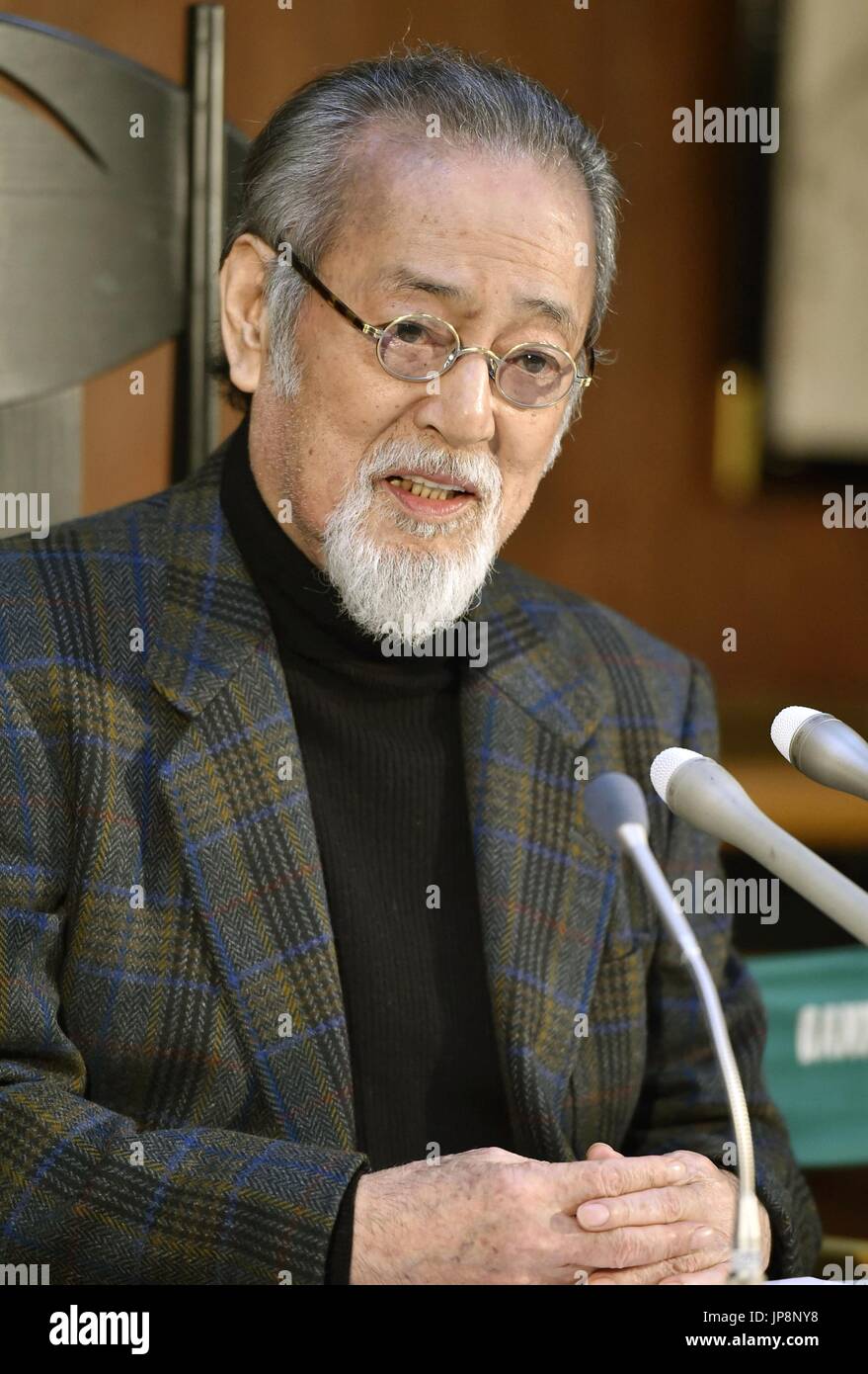Tatsuya Nakadai, one of Japan's leading actors, attends a press ...