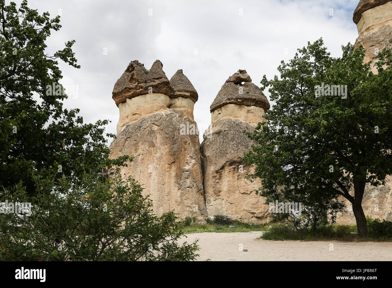 Rock Formations in Pasabag Monks Valley, Cappadocia, Turkey Stock Photo ...