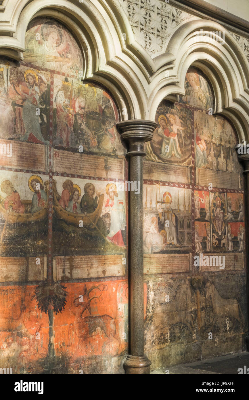 Westminster abbey wall paintings hi-res stock photography and images ...