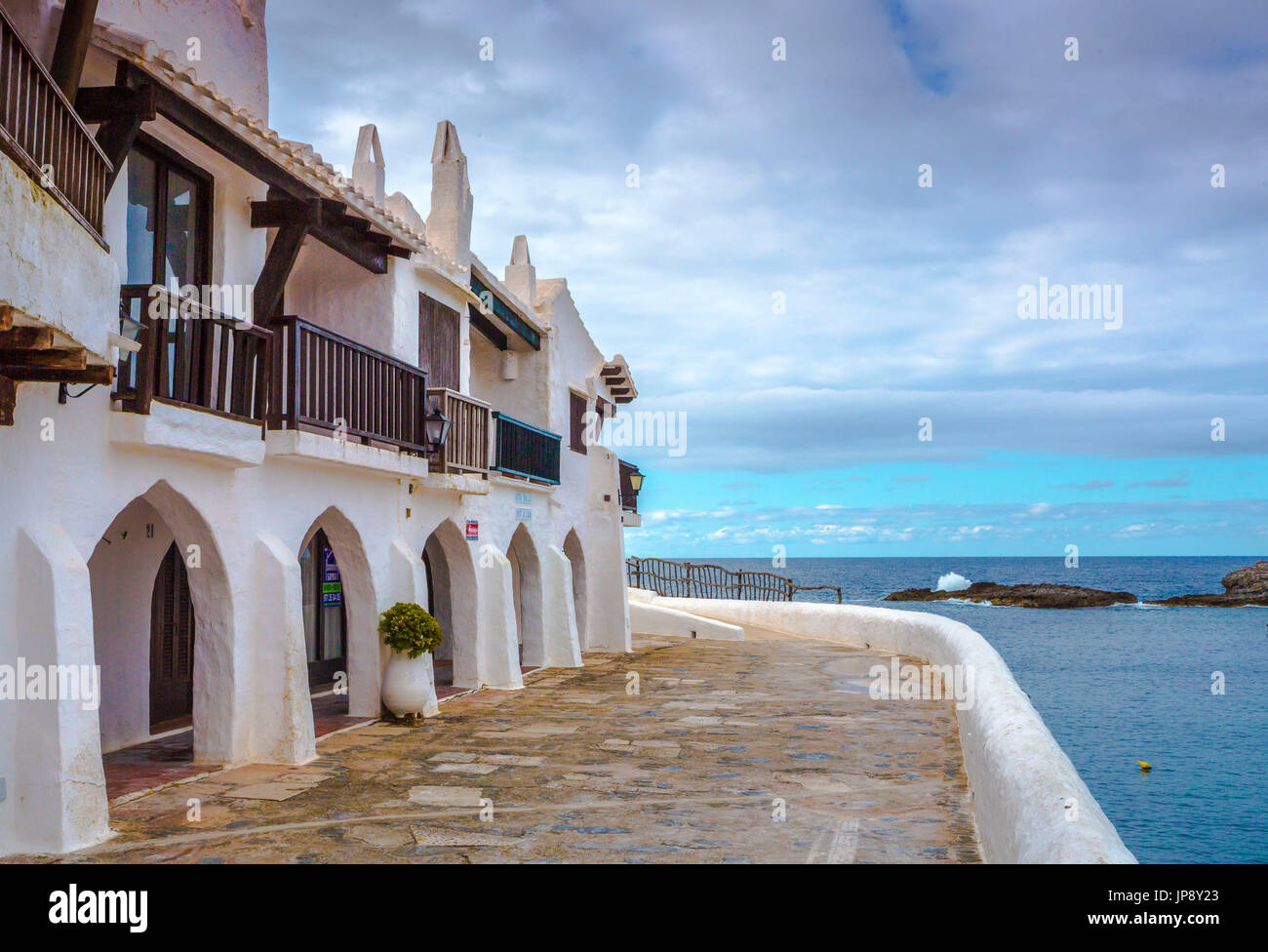 Spain balearic Islands, Menorca Island, Old Binibeca Fishing Village ...