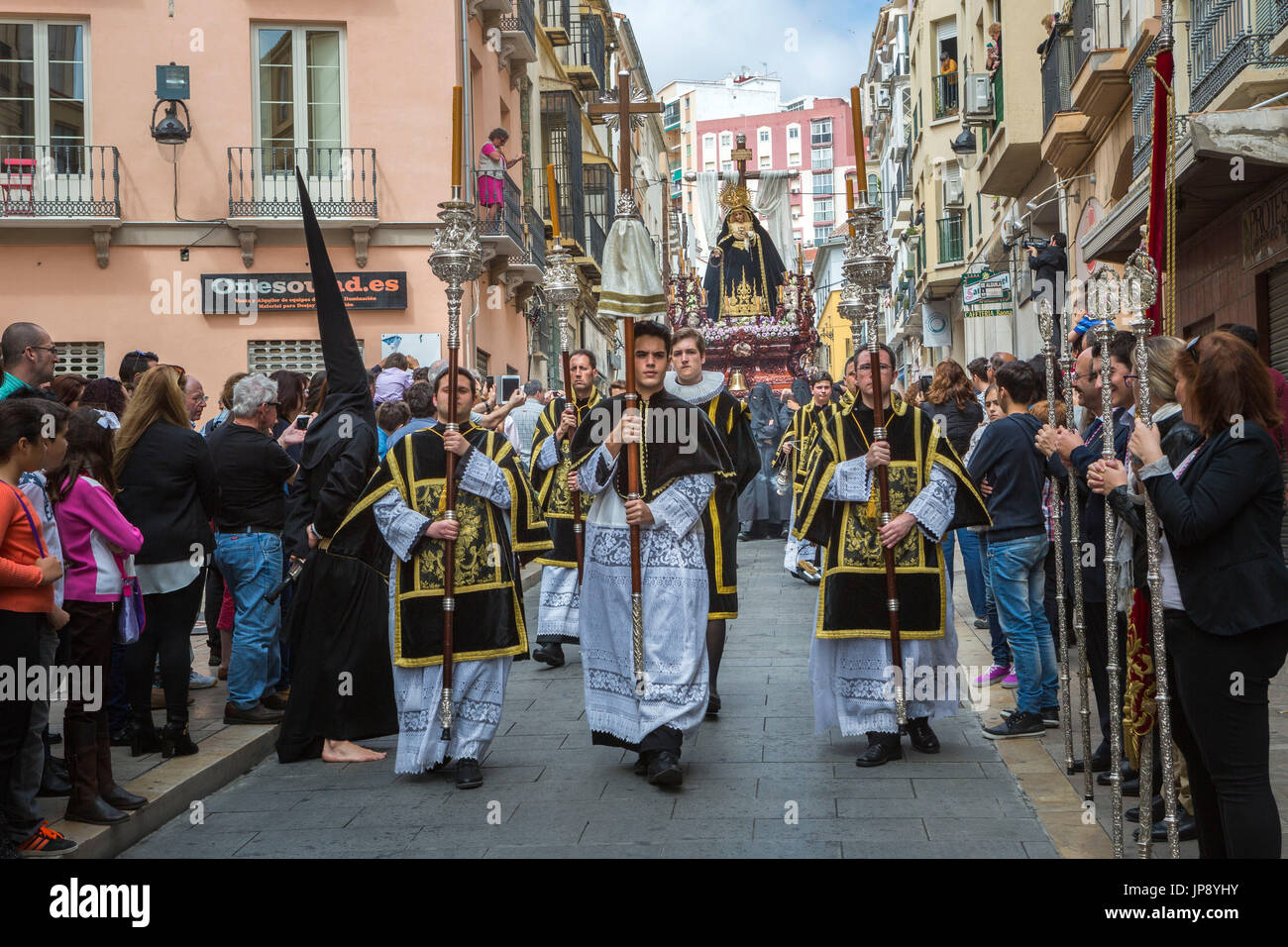 Spain, Andalucia Region, Malaga City, Holy week Parade Stock Photo - Alamy