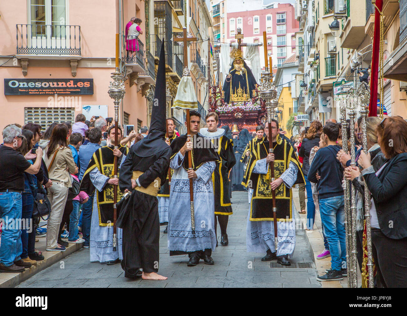 Spain, Andalucia Region, Malaga City, Holy week Parade Stock Photo - Alamy