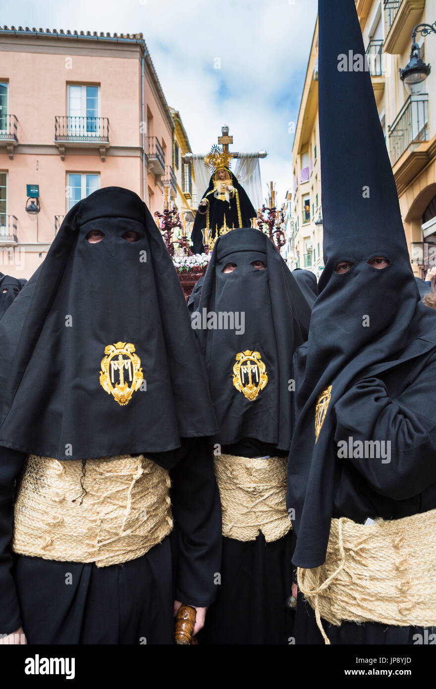 Spain, Andalucia Region, Malaga City, Holy week Parade Stock Photo - Alamy