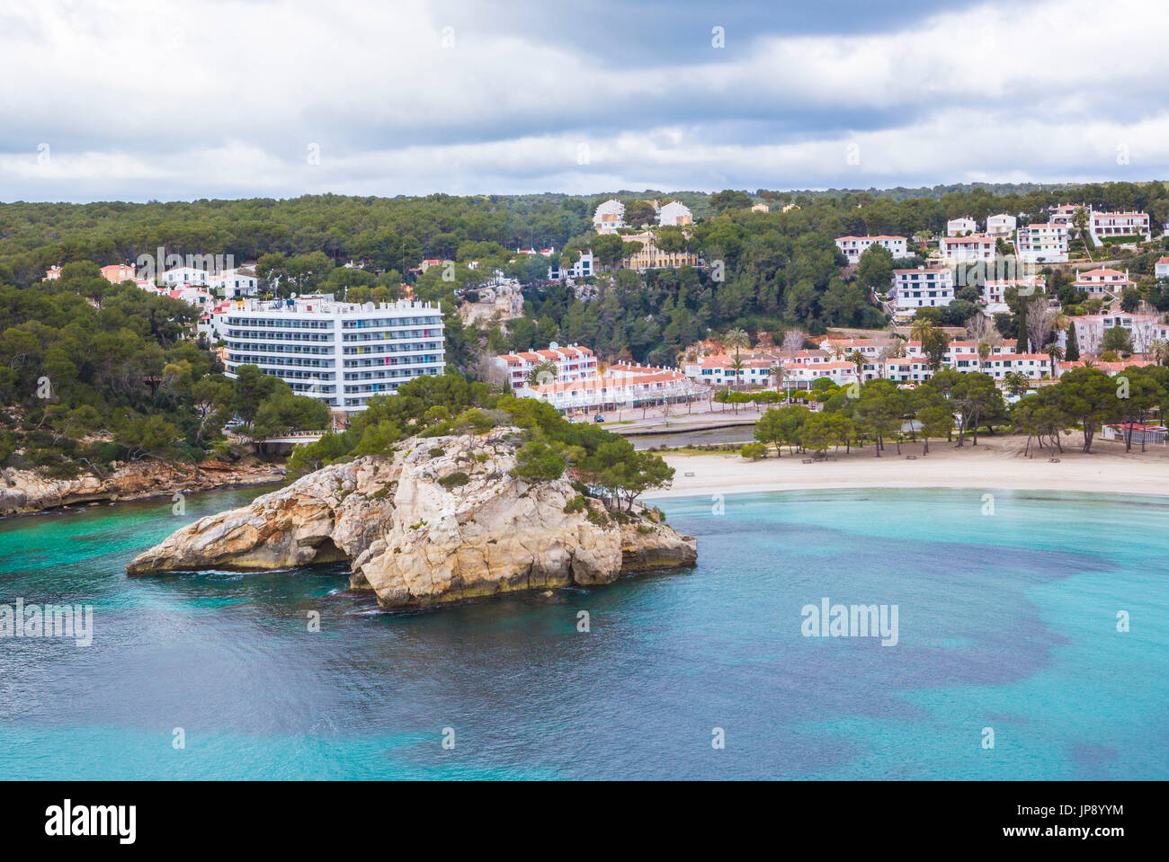 Spain, Balearic Islands, Menorca Island, Cala Galdana Beach Stock Photo ...