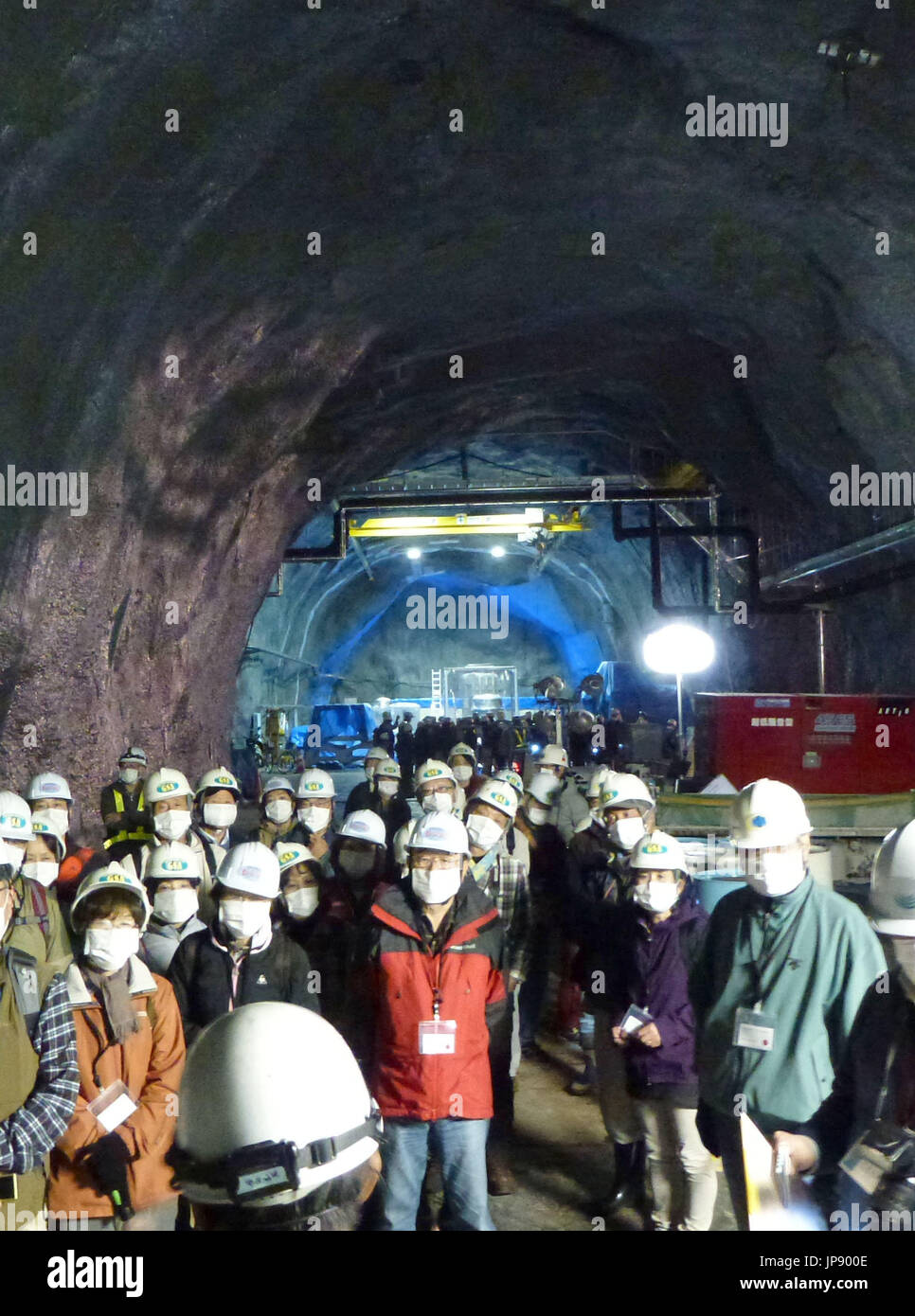 A tunnel in the central Japanese city of Hida, Gifu Prefecture, where ...
