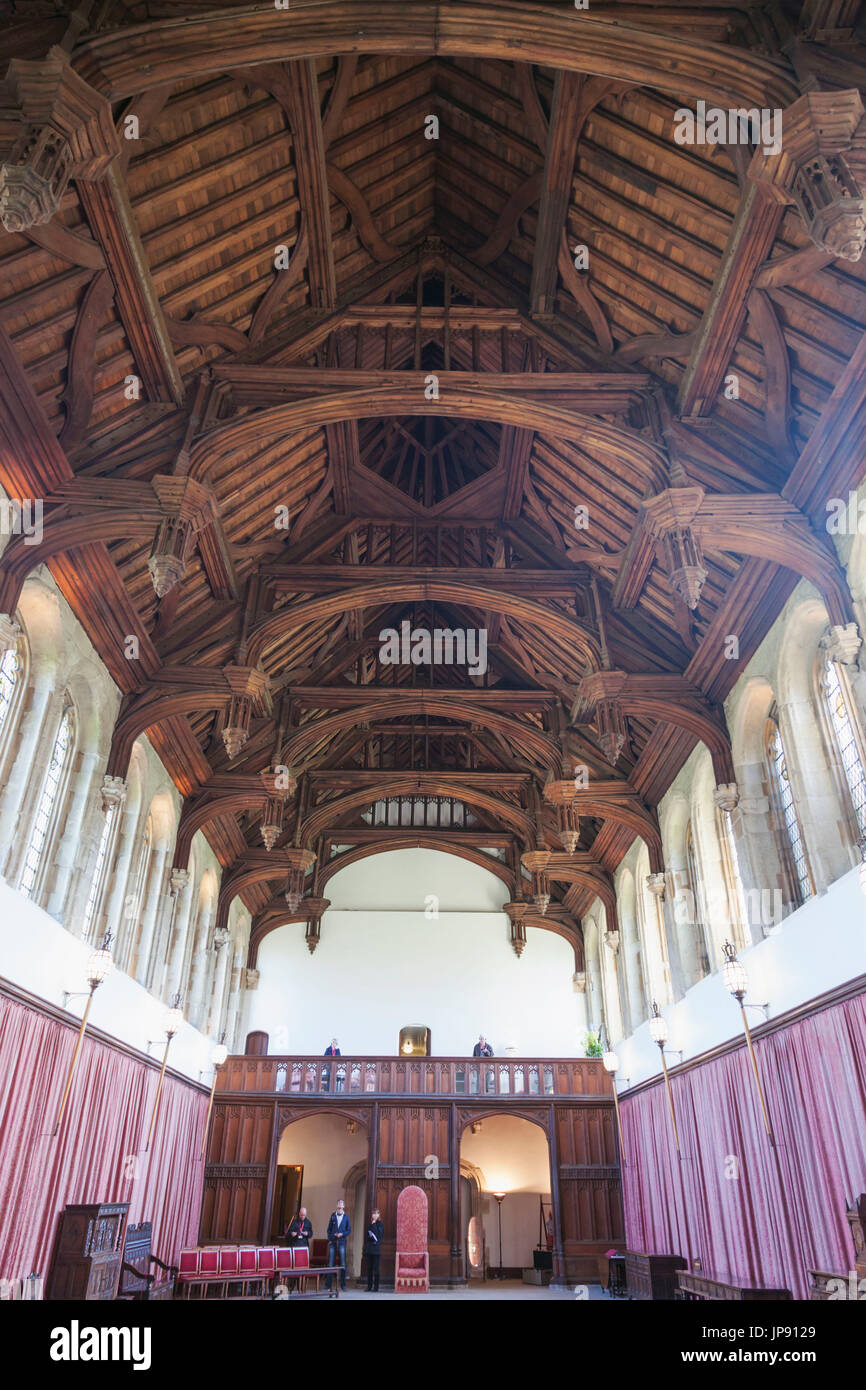 England, London, Greenwich, Eltham Palace, The Great Hall Stock Photo ...