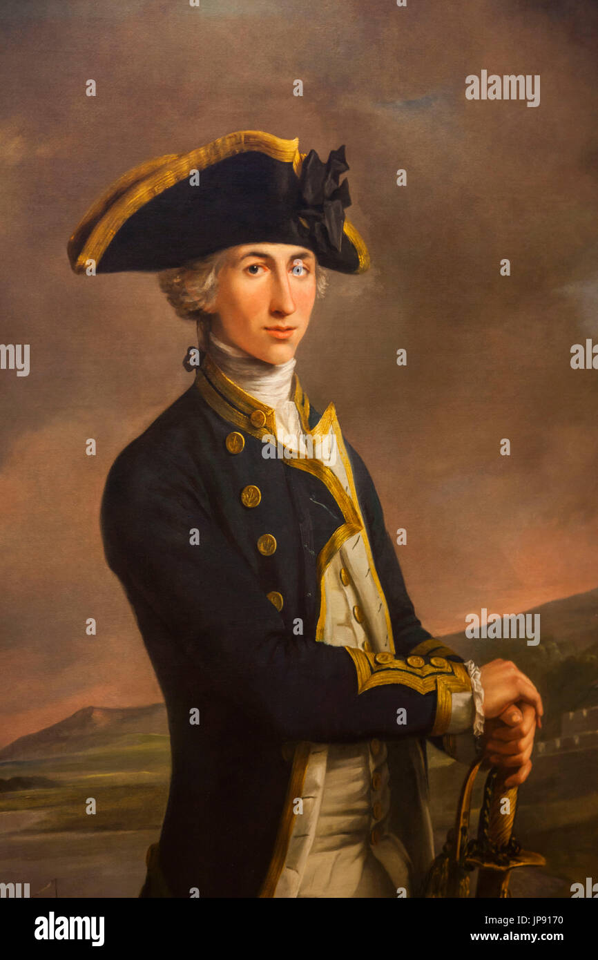 England, London, Greenwich, National Maritime Museum, Portrait of ...