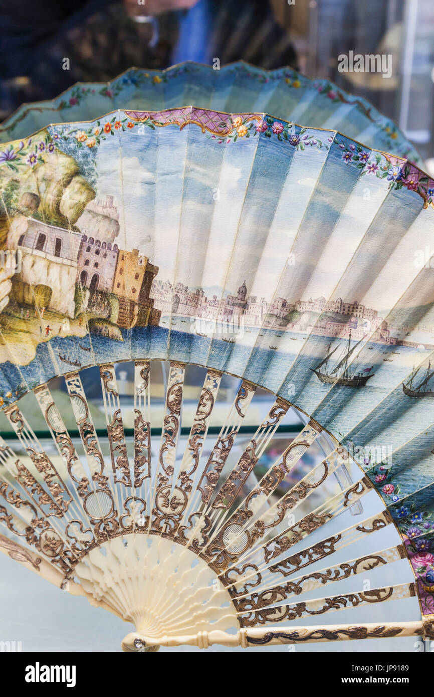 England, London, Greenwich, The Fan Museum, Display of Historical Fans ...