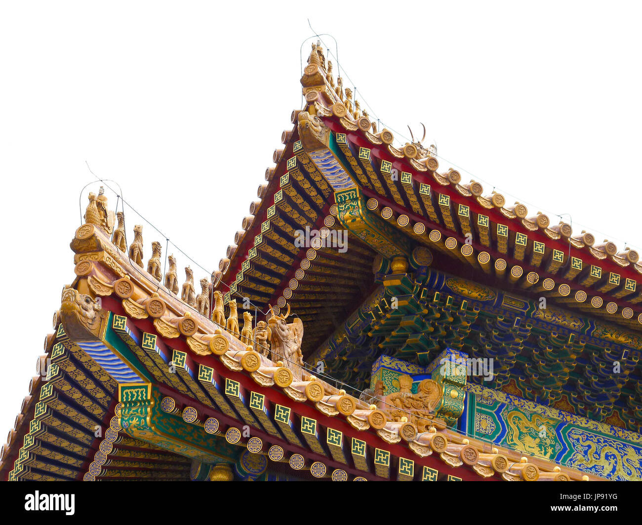 Roof Detail, The Forbidden City, Beijing, China Stock Photo - Alamy