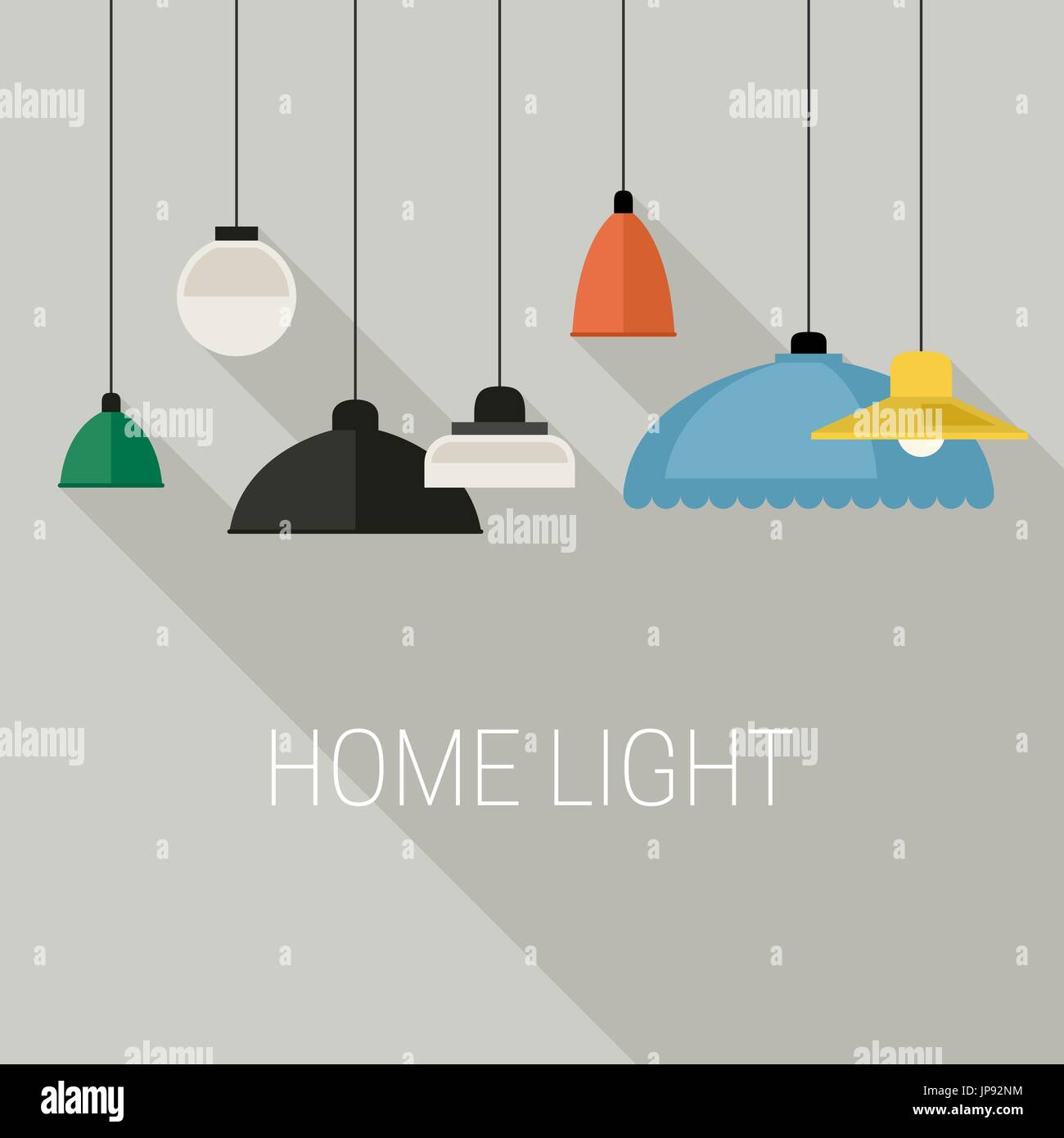 Home lighting banner Stock Vector Image & Art - Alamy