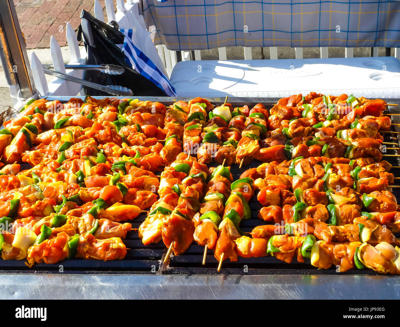 Colombian Shish-kebab, (Pinchos), Carnival Calle Ocho, Miami, Florida ...