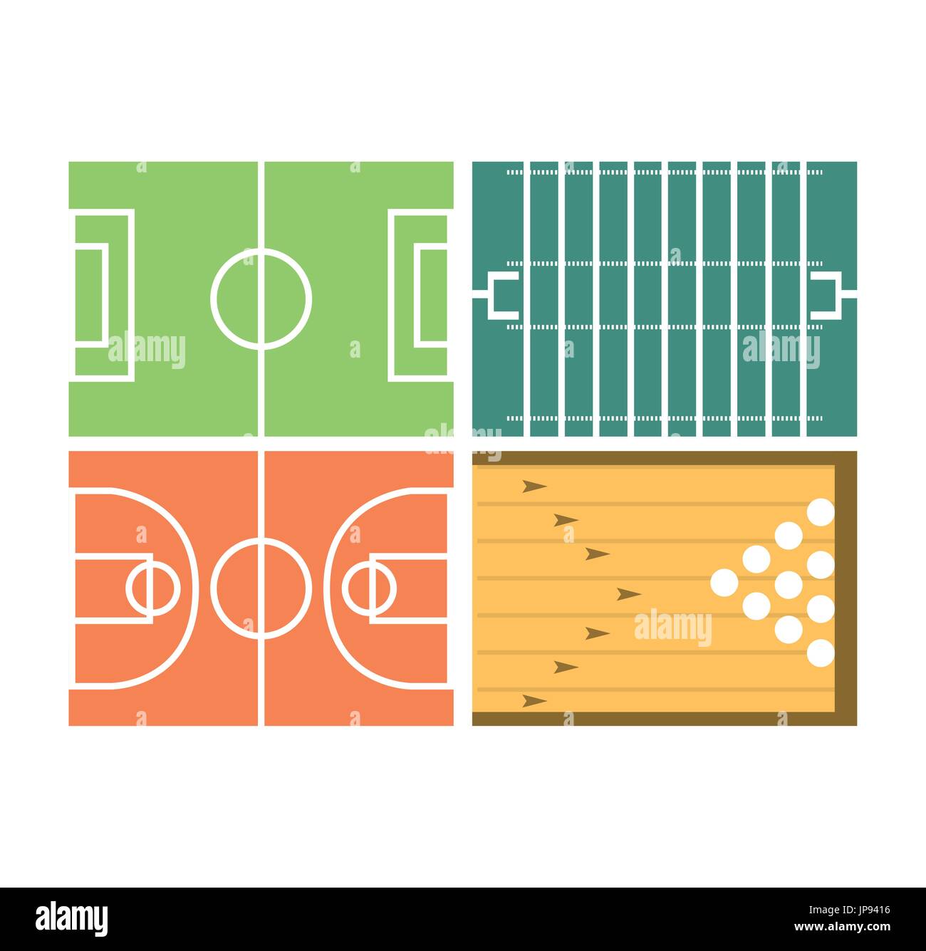 set concept icon court sport vector illustration Stock Vector Image ...