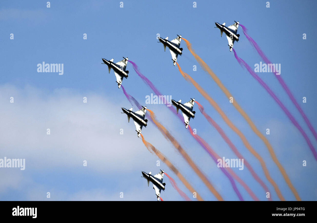 Chinese fighter jets fly during a joint air show with the Royal Thai ...