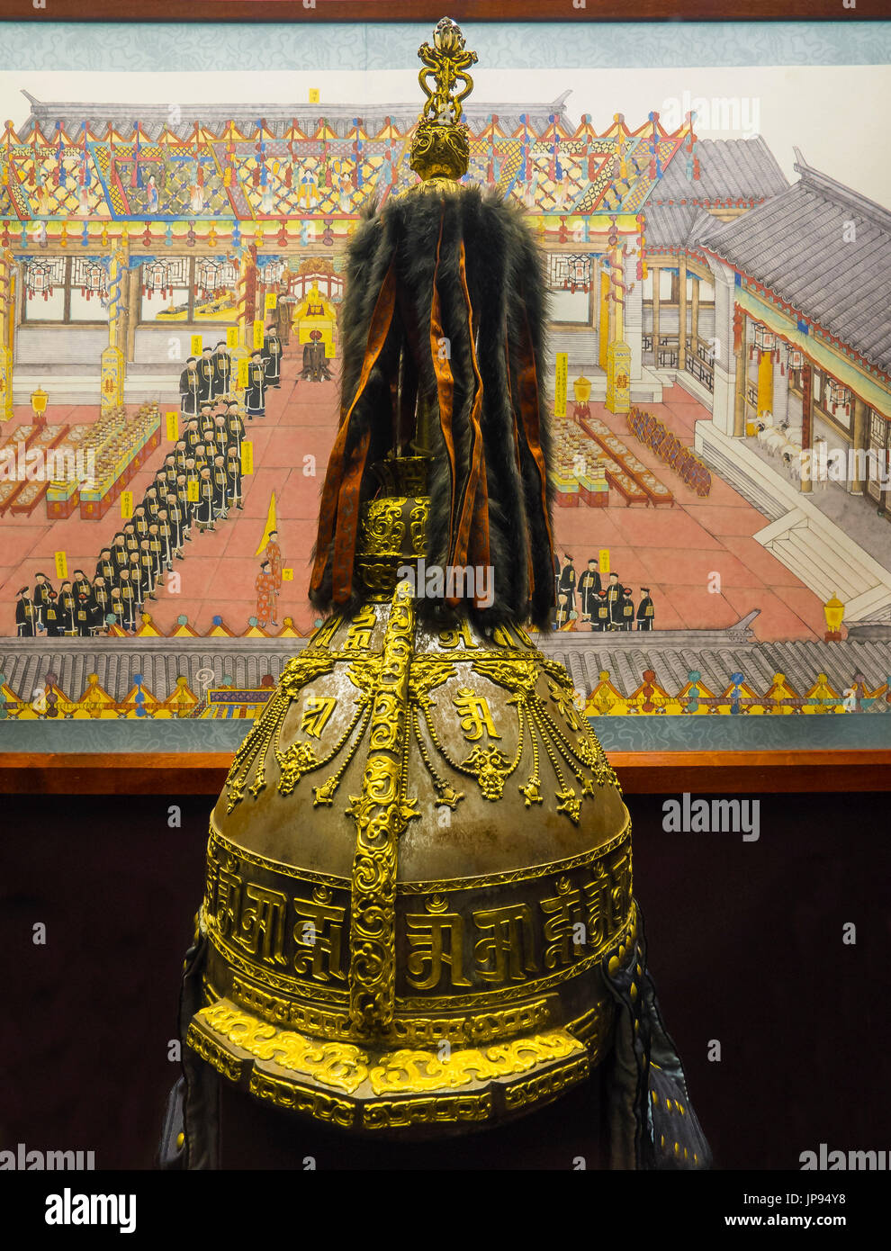 Gilt copper iron helmet hi-res stock photography and images - Alamy