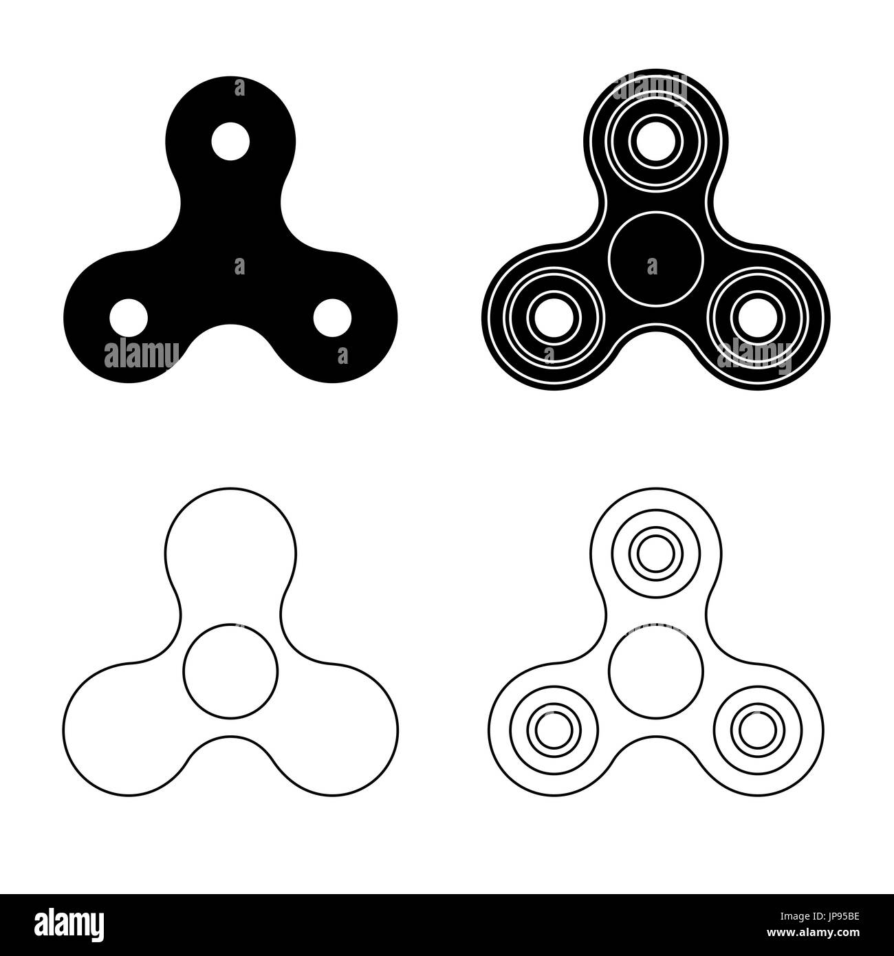 Fidget spinner Black and White Stock Photos & Images - Alamy