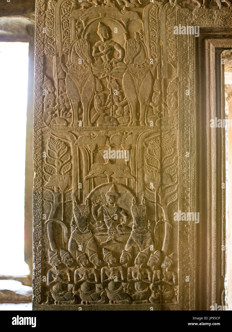 Bas-reliefs, Angkor Wat, Angkor Archaeological Park Stock Photo - Alamy