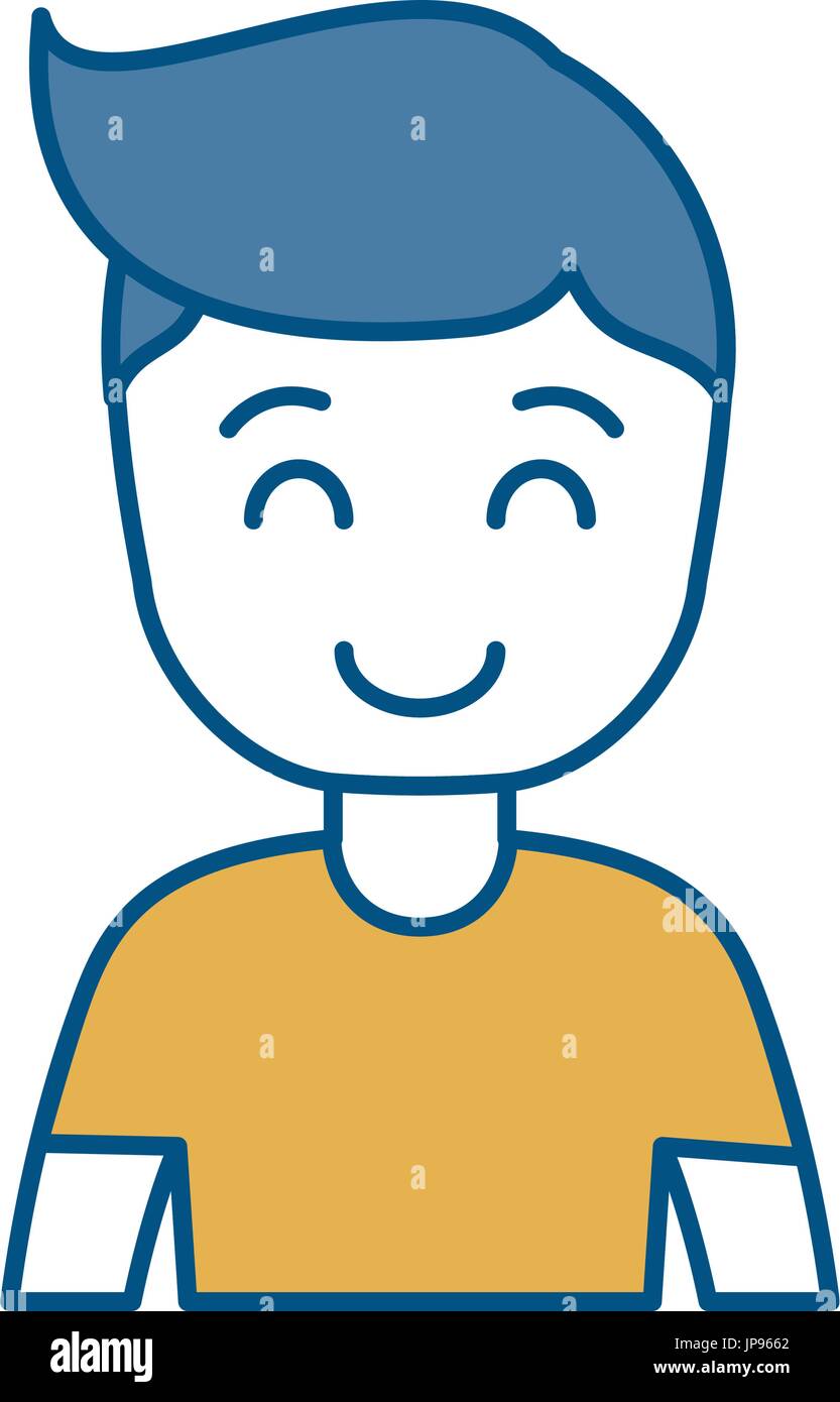 cartoon man icon over white background colorful design vector ...