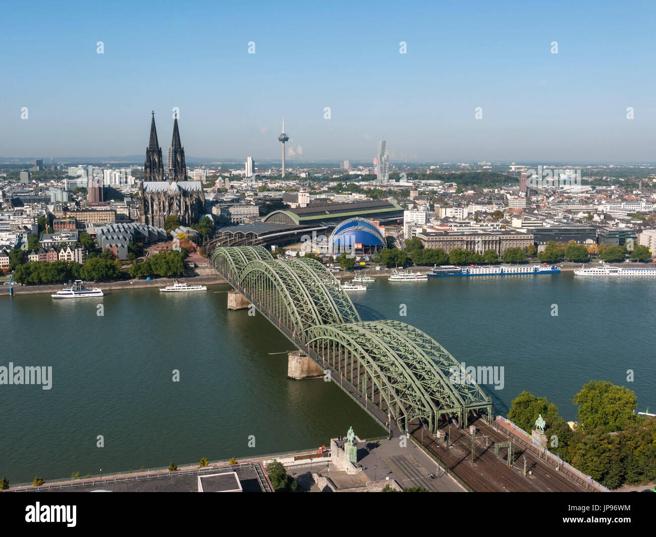 The Rhine River, Cologne, Germany Stock Photo - Alamy