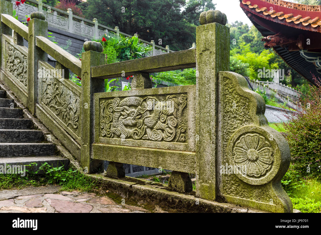 Garden Stairs, Lushan-si Temple, Changsha, China Stock Photo - Alamy