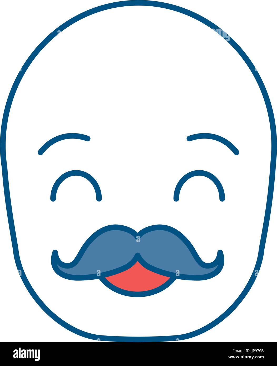 cartoon man icon over white background colorful design vector ...