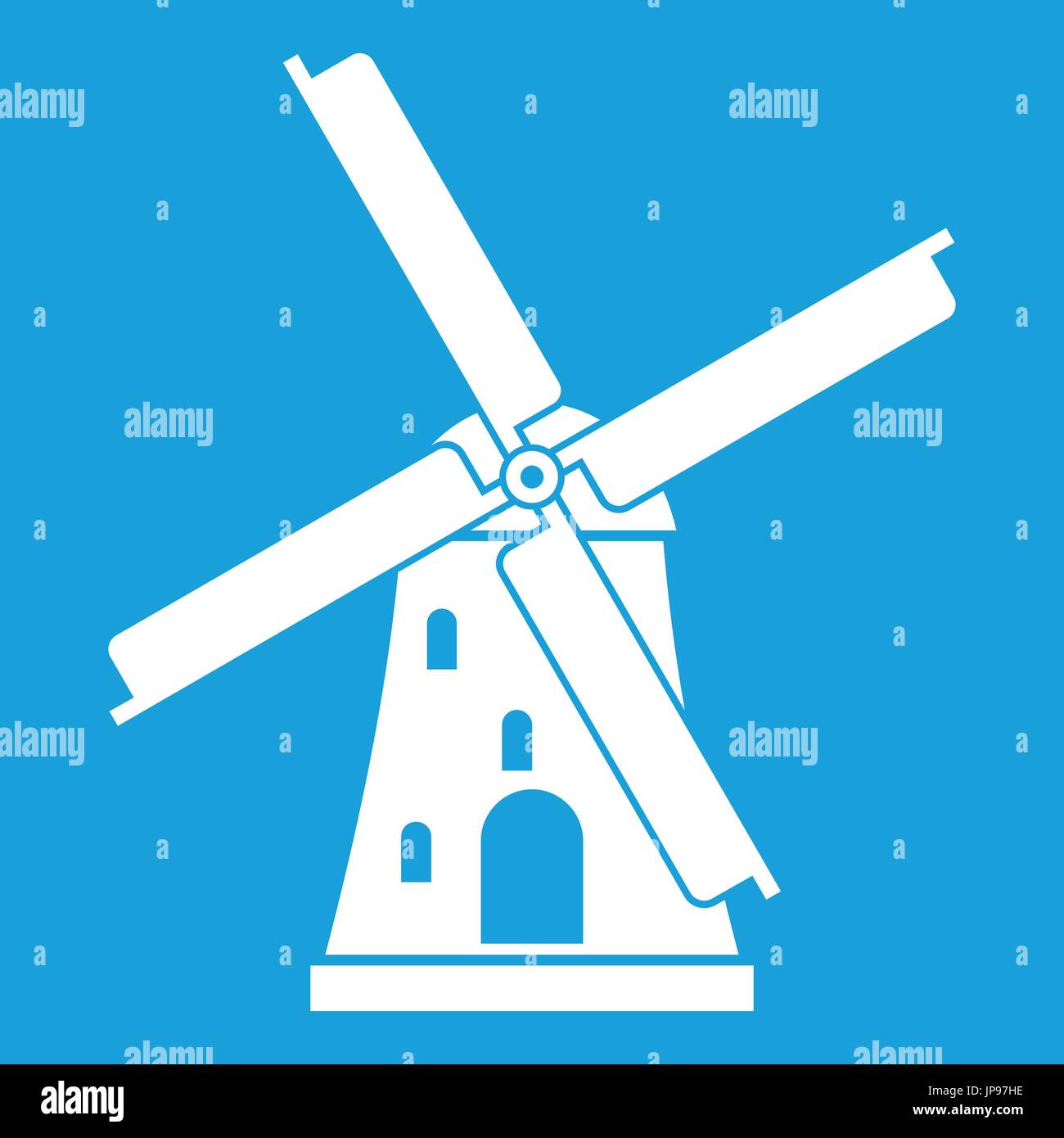 Ancient windmill icon white Stock Vector Image & Art - Alamy