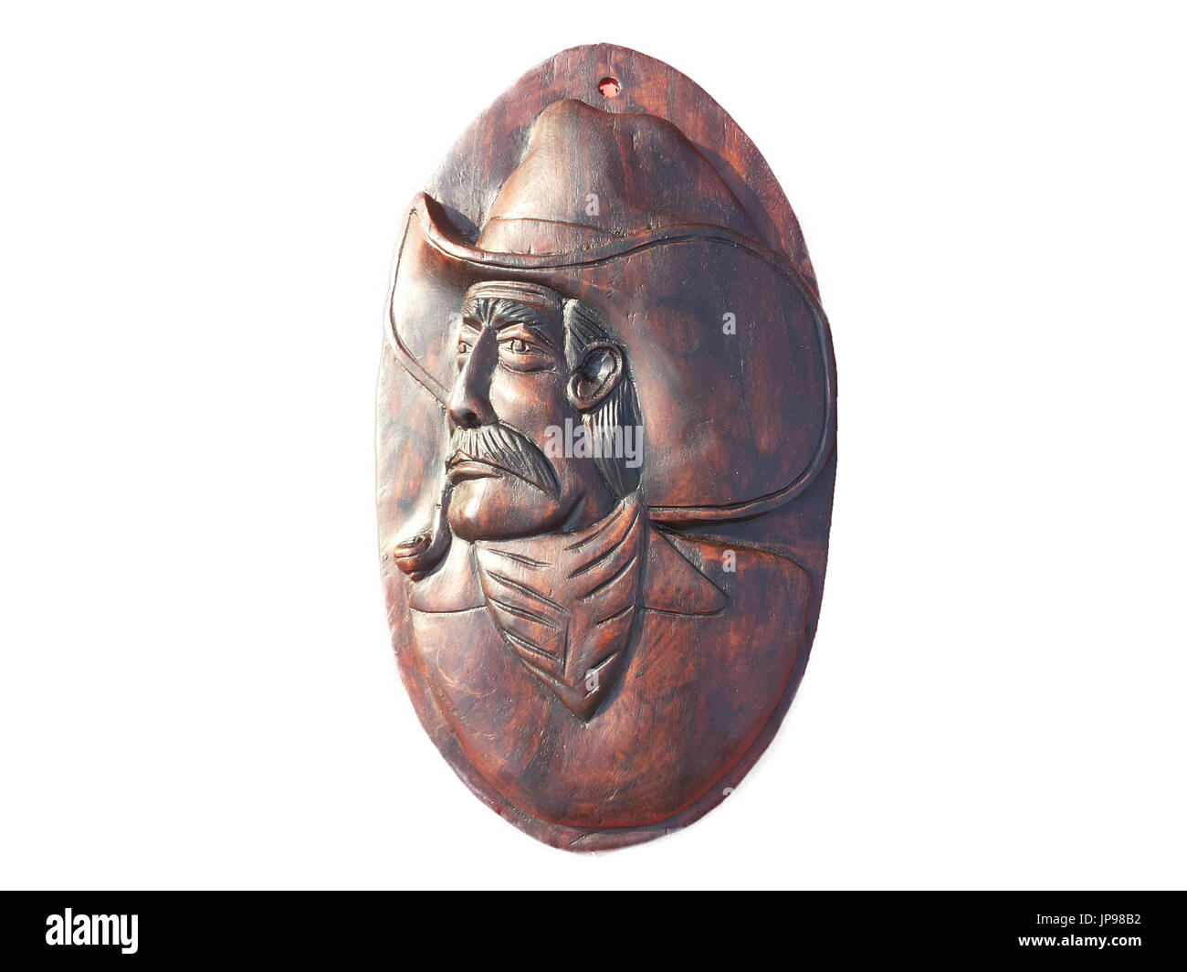 wood carved cowboy Stock Photo - Alamy