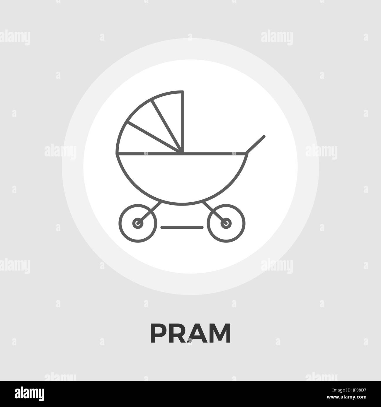 Pram vector vectors Black and White Stock Photos & Images - Alamy