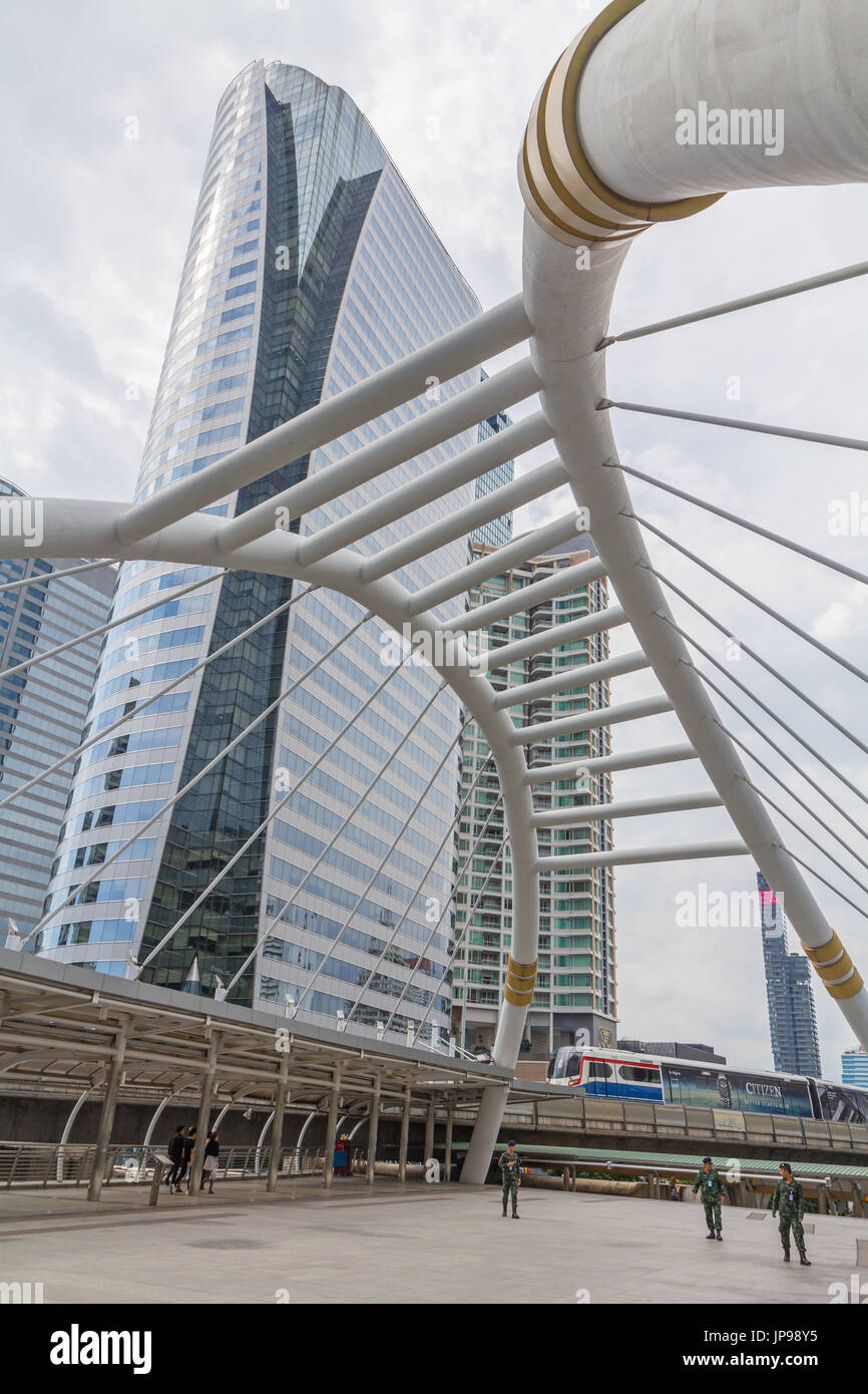 big Bridge at city walkway Stock Photo - Alamy