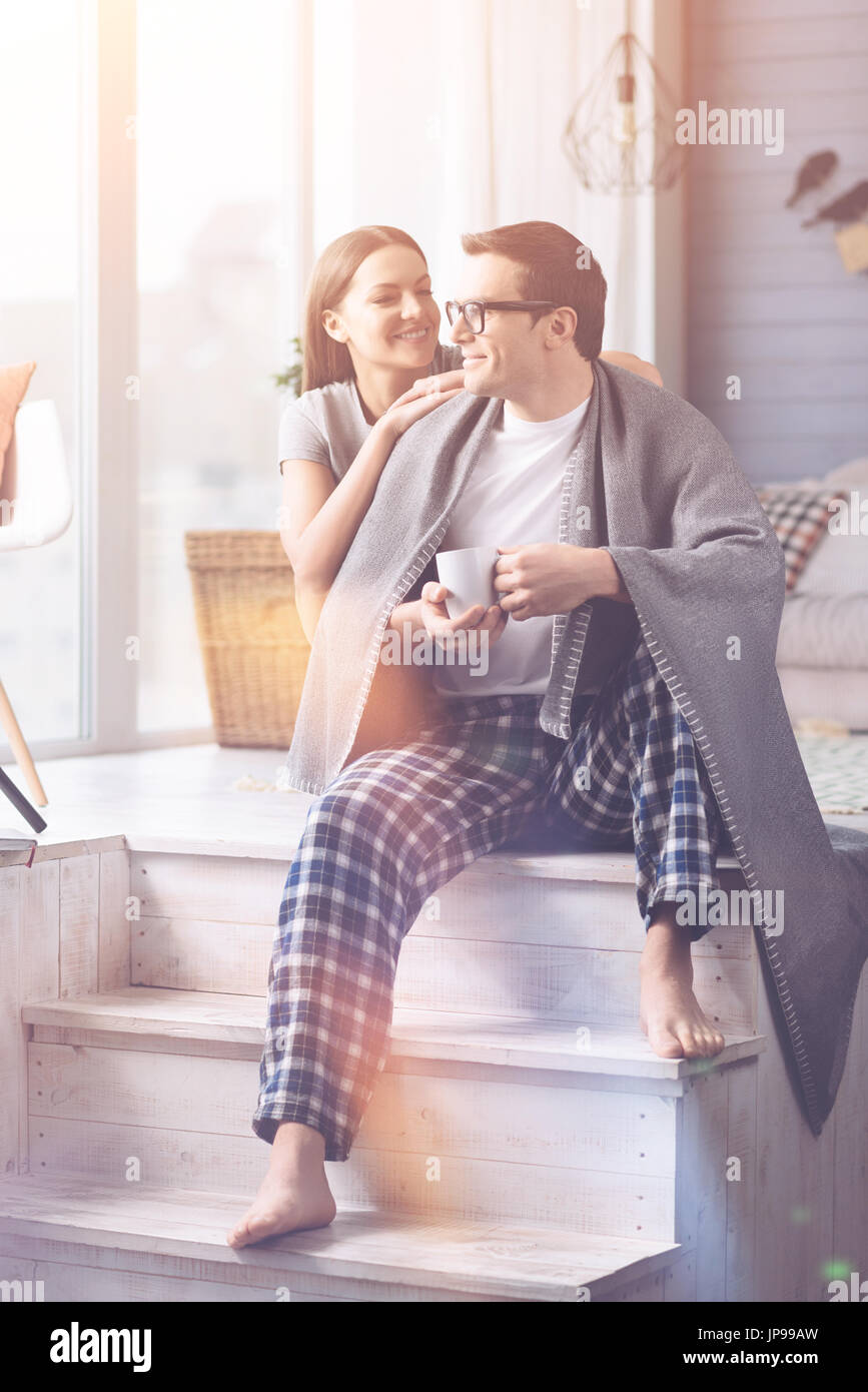 Lovers sitting together hi-res stock photography and images - Alamy