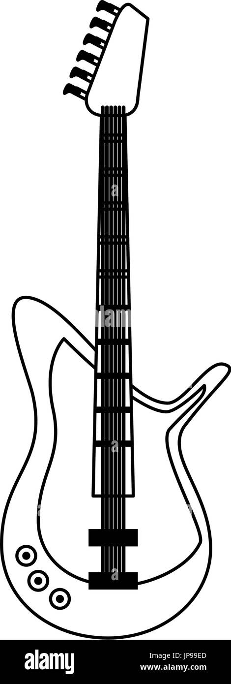 electric guitar musical instrument icon image Stock Vector Image & Art ...