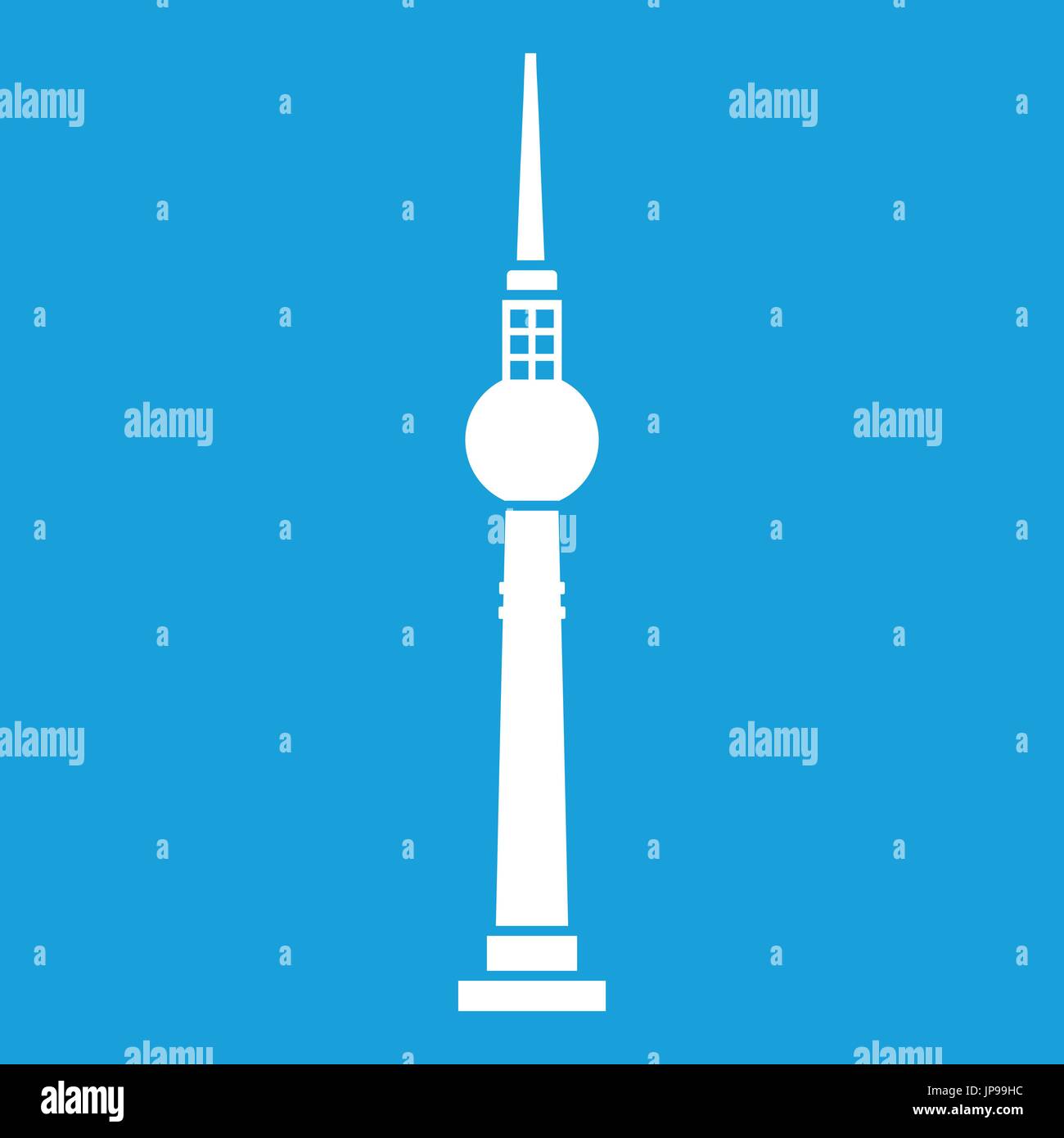 Tower icon white Stock Vector Image & Art - Alamy