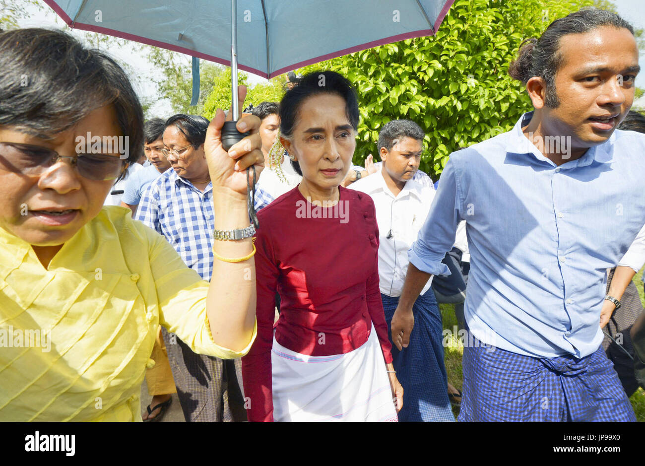 Aung San Suu Kyi, leader of Myanmar's opposition National League for ...
