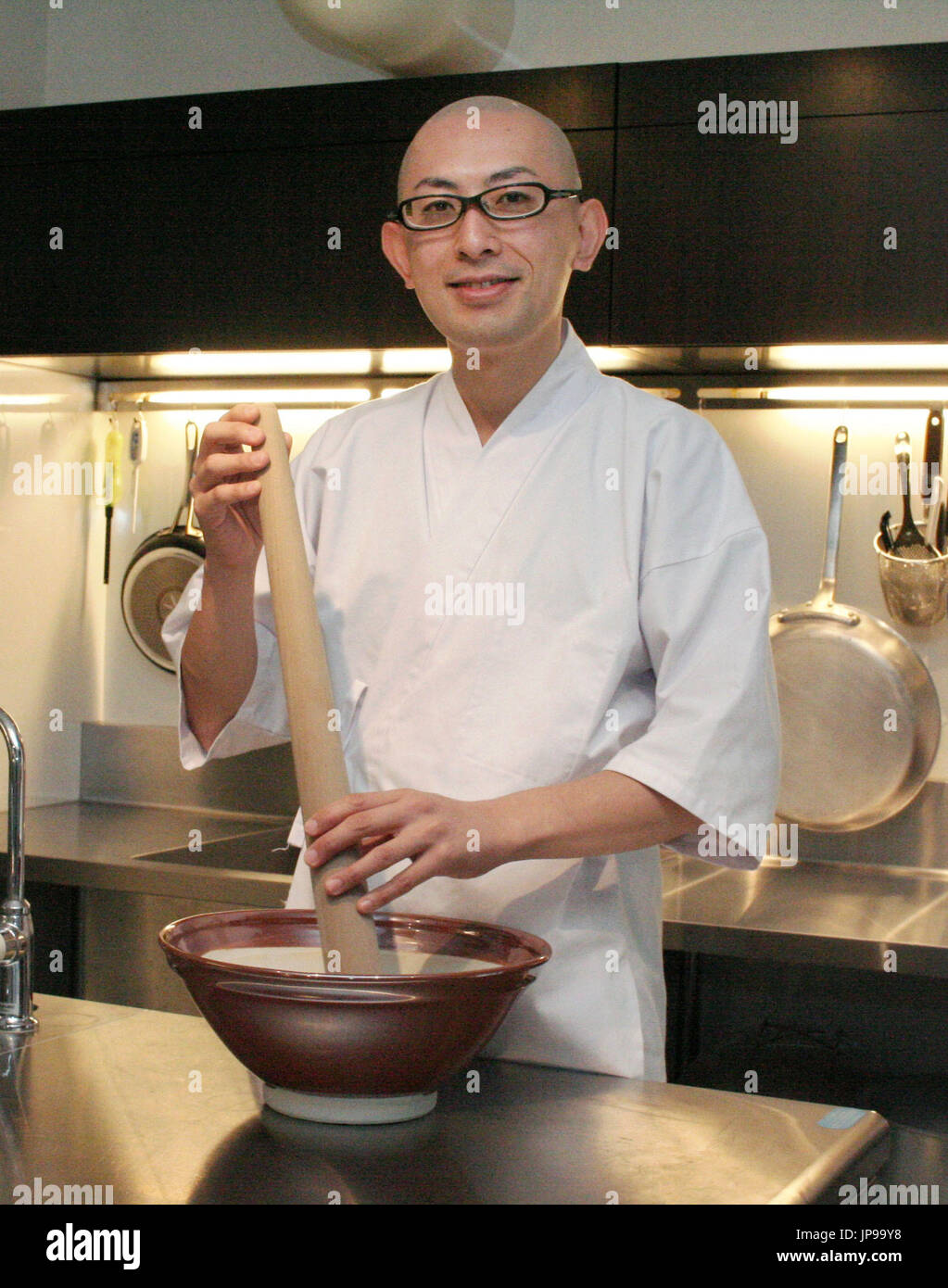Shoyo Yoshimura, a Buddhist monk known for his cooking skills, prepares ...