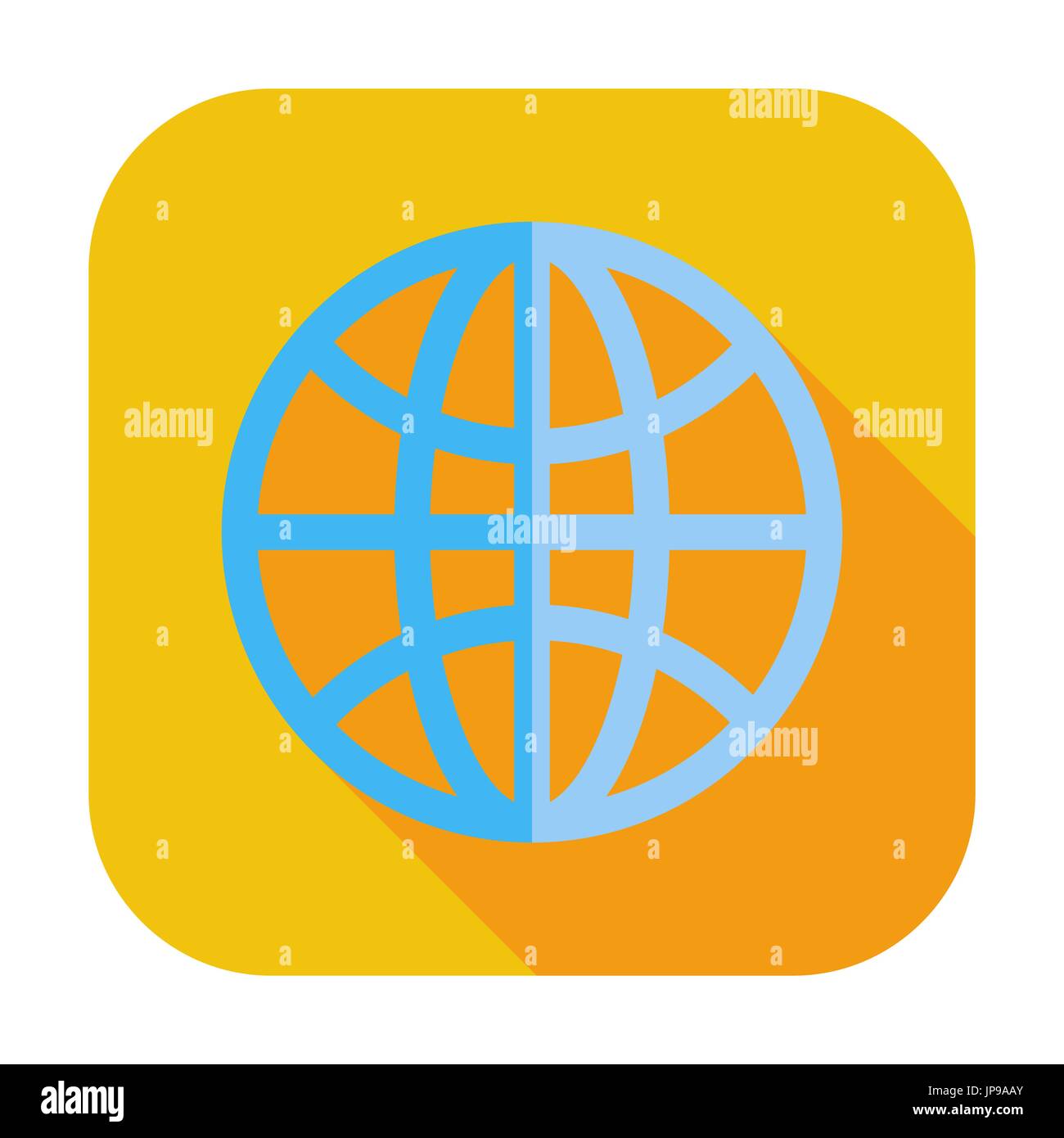 Earth. Single flat color icon. Vector illustration Stock Vector Image ...