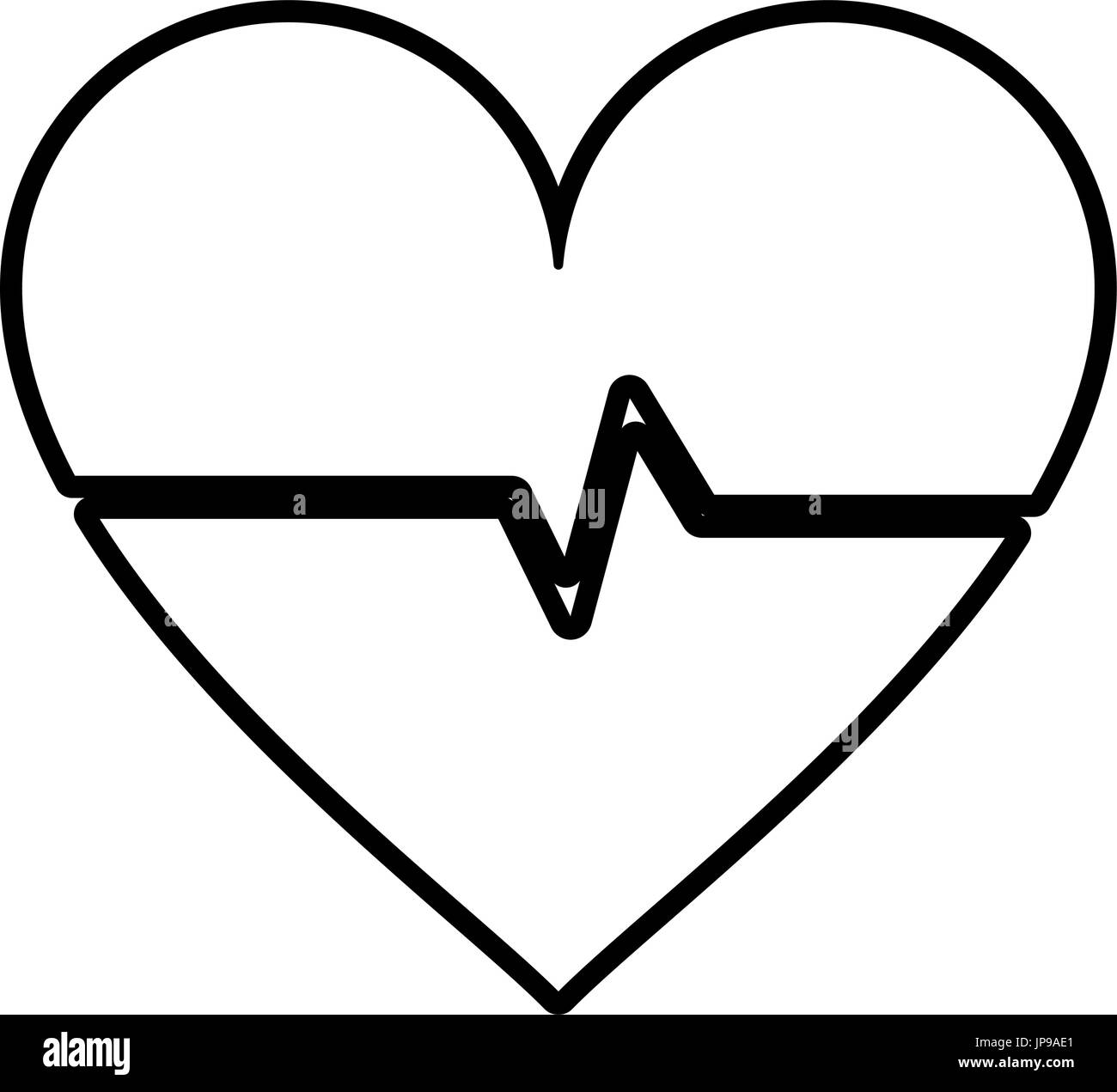heartbeat vector illustration Stock Vector Image & Art - Alamy