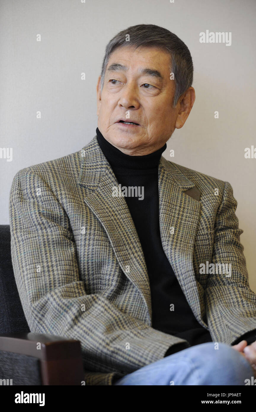 Legendary actor Ken Takakura talks in an interview in December 2011 ...