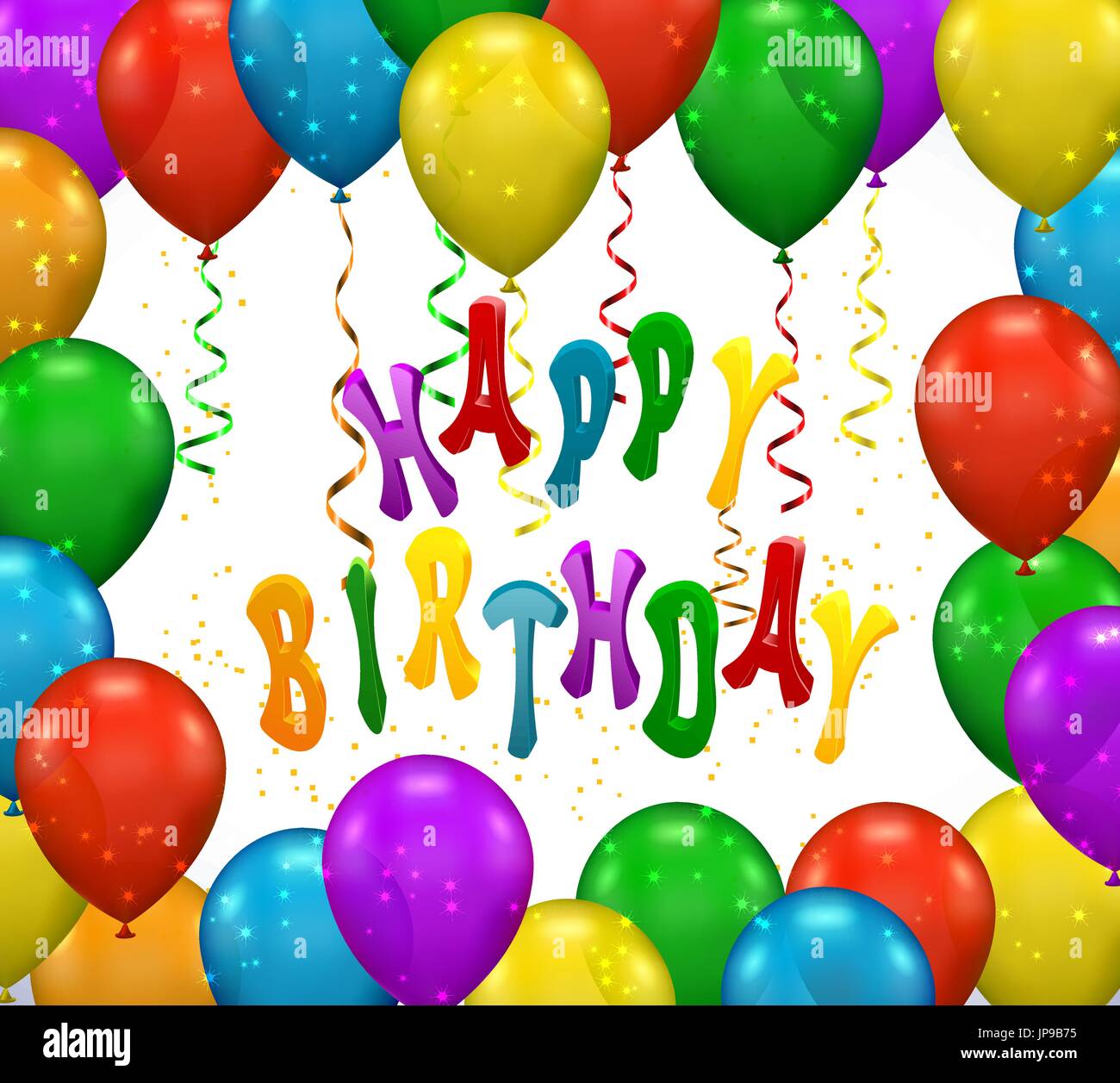 Vector ballon for party, birthday Stock Vector Image & Art - Alamy