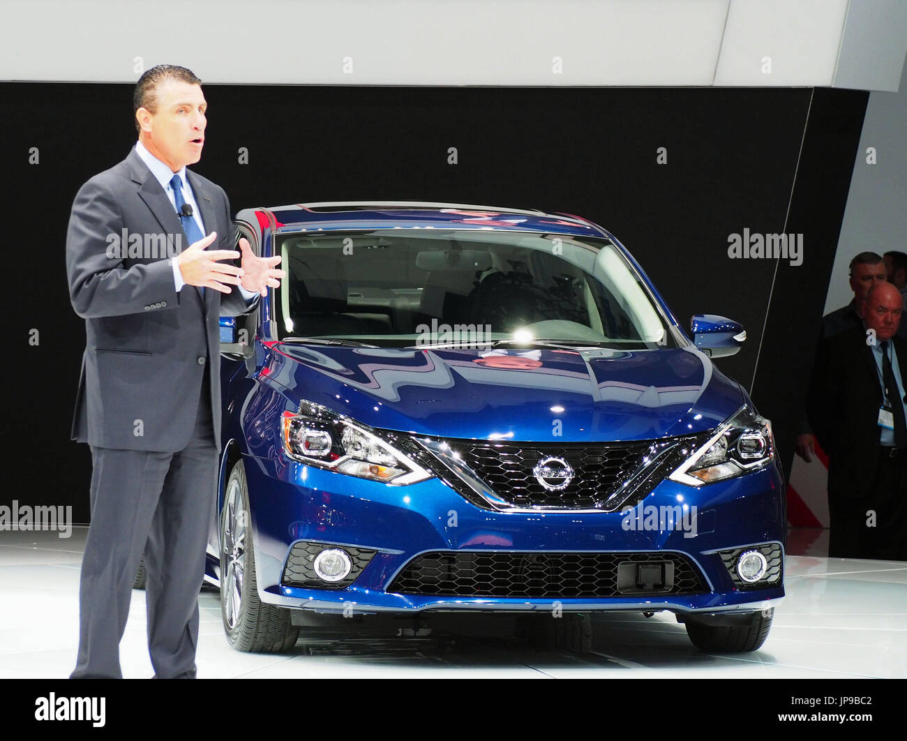 An upgraded model of Nissan Motor Corp.'s popular Sentra compact sedan ...